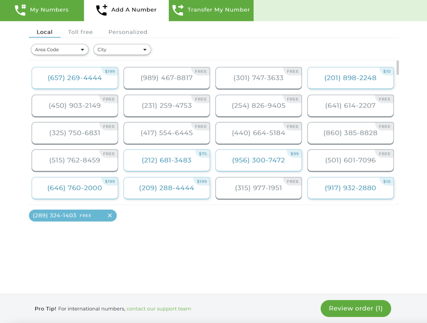 How do I add phone numbers?